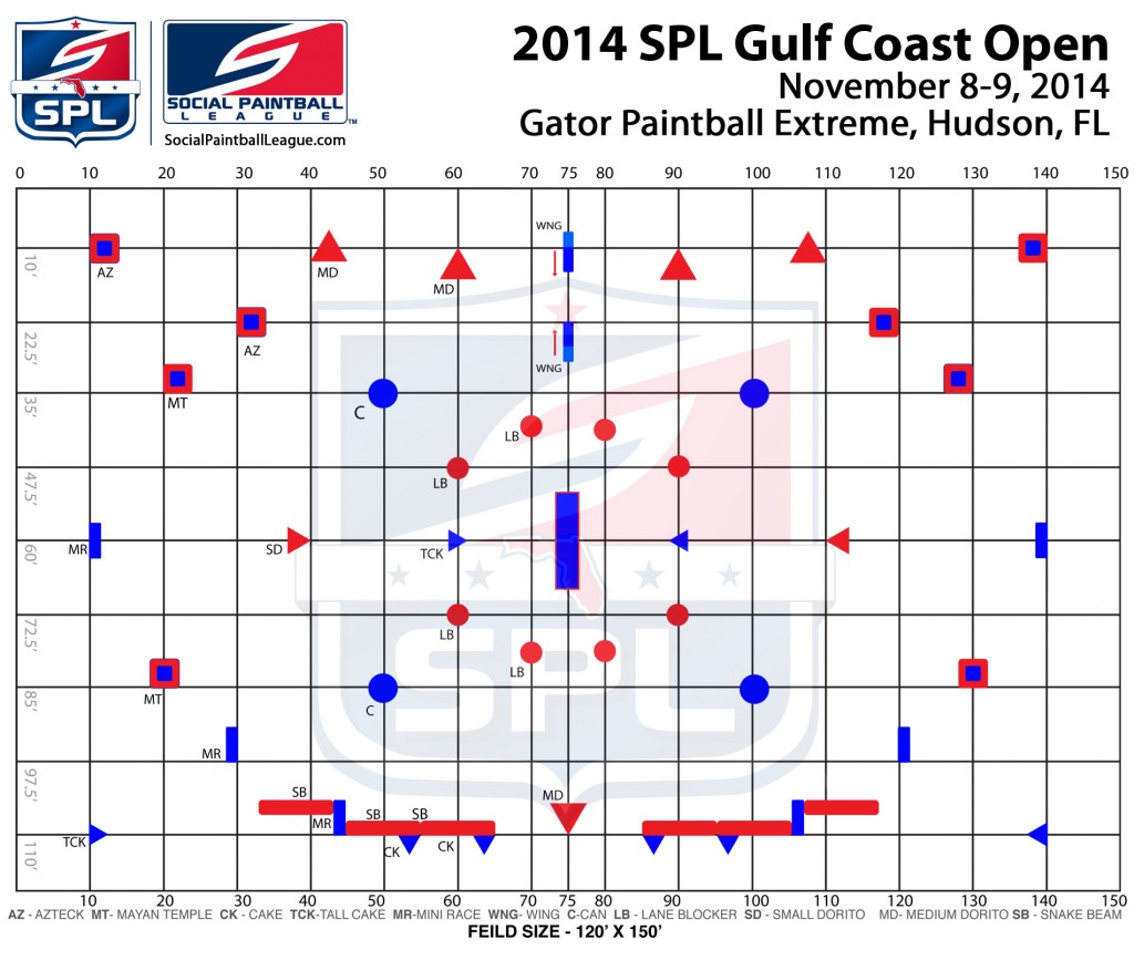 2014 SPL Gulf Coast Open Layout Released - Social Paintball