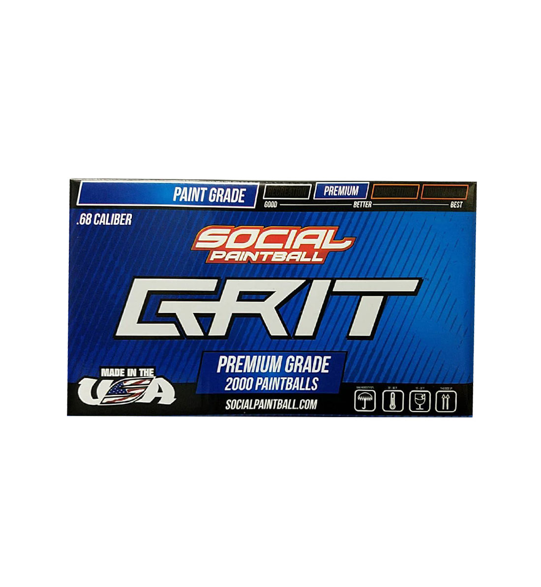 Grit Premium Grade Paintballs - Social Paintball