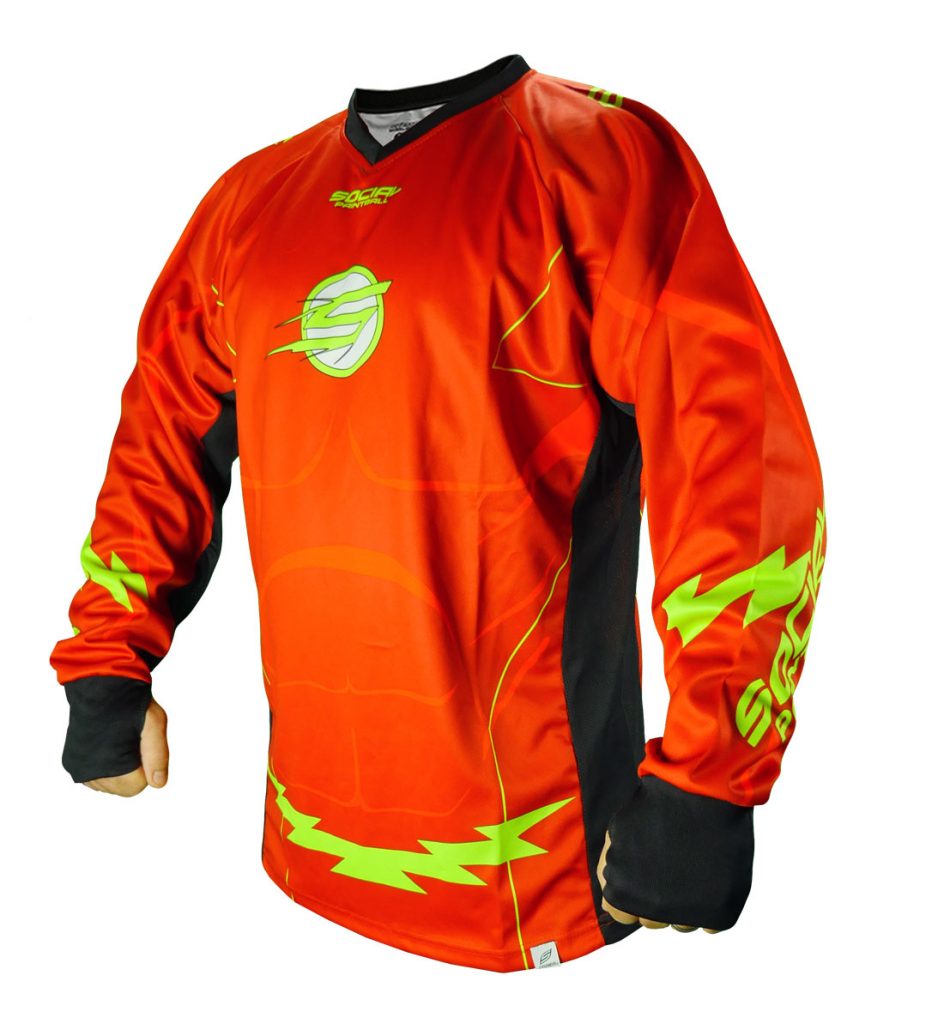 Red Lightning, Unpadded SMPL Paintball Jersey - Social Paintball