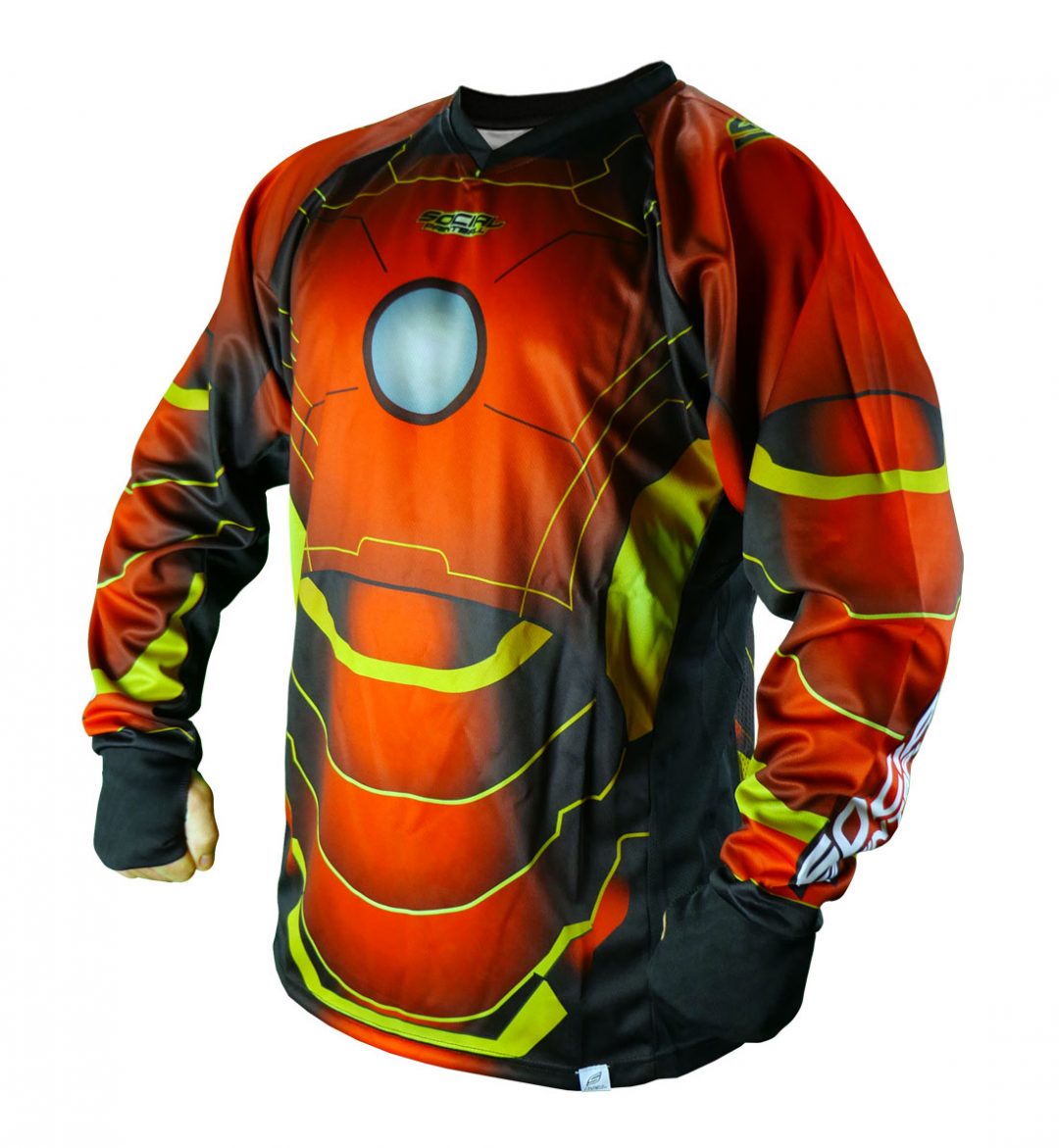 Red Metal, Unpadded SMPL Paintball Jersey - Social Paintball