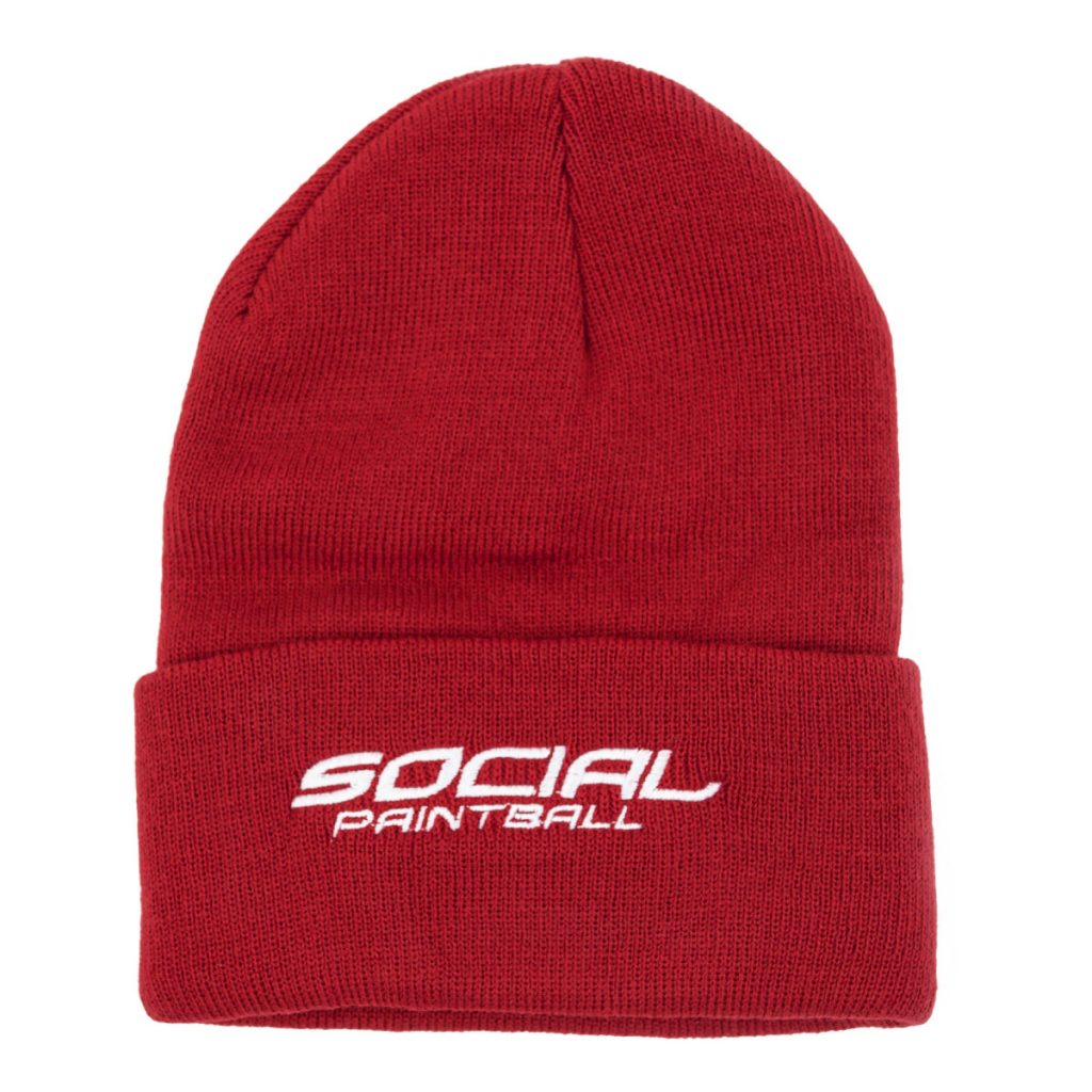 Beanie, Red - Social Paintball